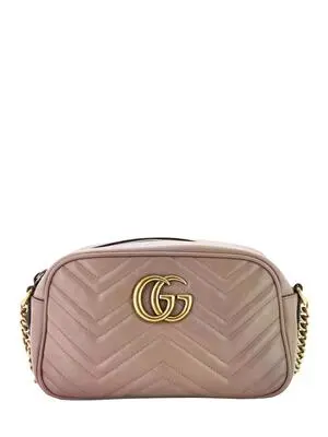Gucci Gg Marmont Matelassé Leather Small Shoulder Bag - Neutrals