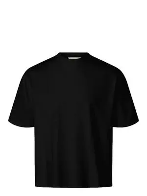 SELECTED Crew-neck Short-sleeve T-shirt - Black