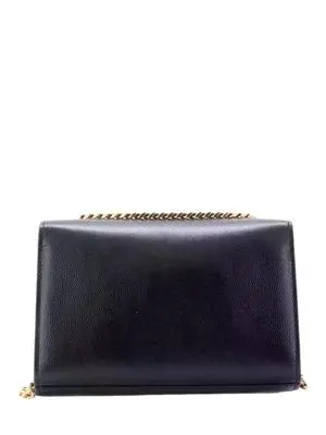 Saint Laurent Monogram Grainy Leather Small Crossbody Bag - Black