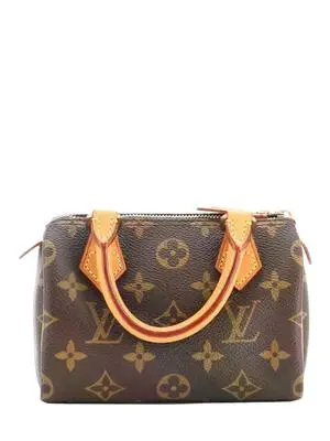 LOUIS VUITTON Speedy Mini Hl Handbag Monogram Canvas Satchel - Brown