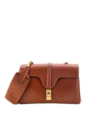 Celine Soft 16 Bag Smooth Calfskin Shoulder Bag - Brown