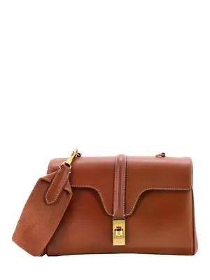 Celine Soft 16 Bag Smooth Calfskin Teen Shoulder Bag - Brown