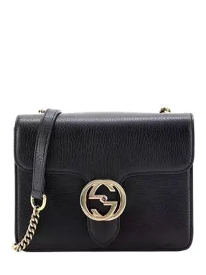 GUCCI Gucci Interlocking Leather Shoulder Bag