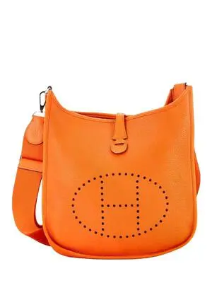 Hermès Evelyne Bag Gen Iii Clemence Pm Crossbody Bag - Orange