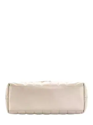 Saint Laurent Loulou Matelasse Chevron Leather Small Shoulder Bag White