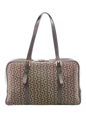 Celine Macadam Canvas Shoulder Bag - Brown
