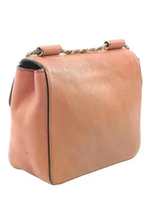 Chloé 2010-2026 Small Leather Elsie Crossbody Bag - Orange