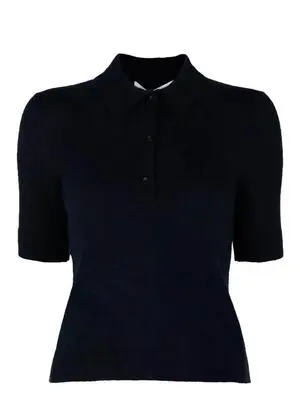 Maria Mcmanus Short-sleeve Button-up Polo Shirt - Blue