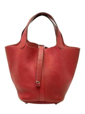 Hermès 2014 Clemence Picotin Lock 18 Handbag - Red