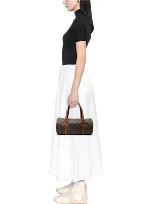 LOUIS VUITTON 1995 Monogram Papillon 30 Handbag - Brown