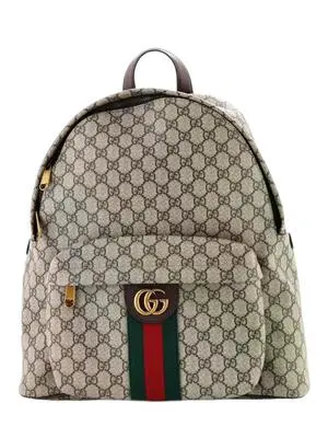 Gucci Ophidia Gg Coated Canvas Medium Backpack - Brown