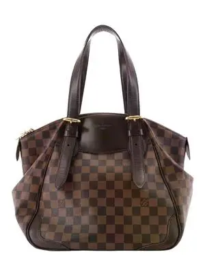 LOUIS VUITTON Verona Handbag Damier Mm Shoulder Bag Brown