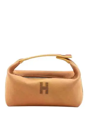 Hermès 2010-2026 Small Toile Bride A Brac Case Vanity Bag Brown