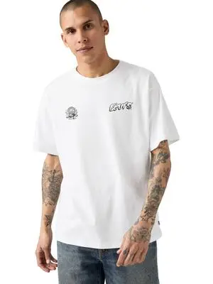 LEVI'S Vintage Graphic T-shirt - Levis Logo Grid White