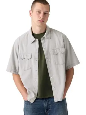 LEVI'S Boxy Western Short-sleeve Shirt - Smokey Cloud