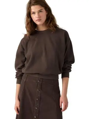 LEVI'S Vintage Boxy Sweatshirt - Womens Fleece Java