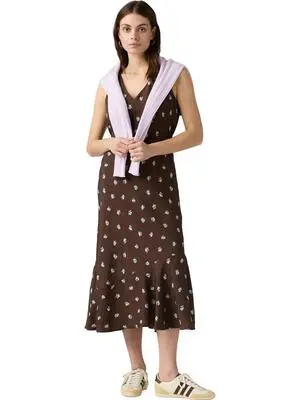 LEVI'S Brita Slip Midi Dress - Runa Floral Java