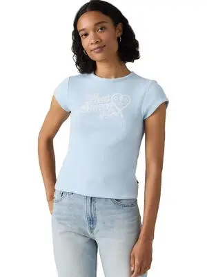 LEVI'S Graphic Waffle Short-sleeve Tee - Archival Script Angel Falls