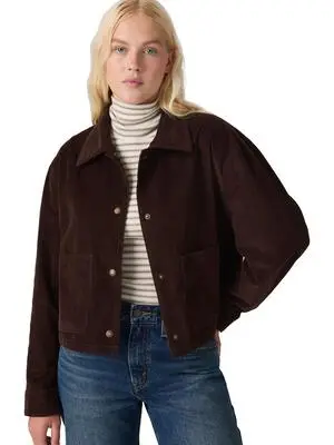 LEVI'S Cropped Chore Coat - Red