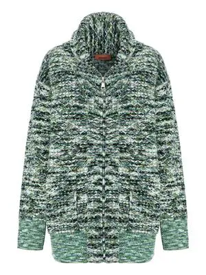 MISSONI Missoni Oversized Full-Zip Cardigan With 3D Construction