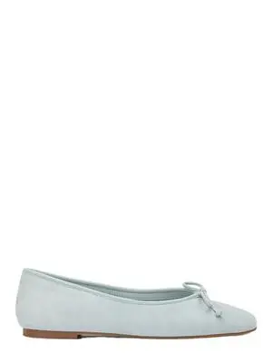 TONY BIANCO Cappi Suede Ballet Flats With Bow Detailing - Sky Suede
