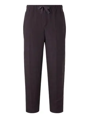 Orlebar Brown Alex Straight-leg Linen Trousers - Brown
