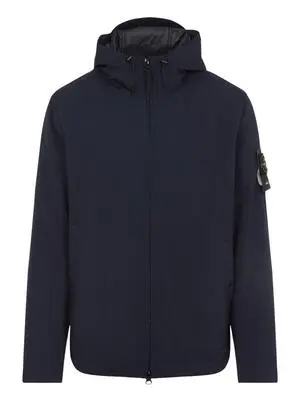 Stone Island Hooded Blouson Jacket - Blue
