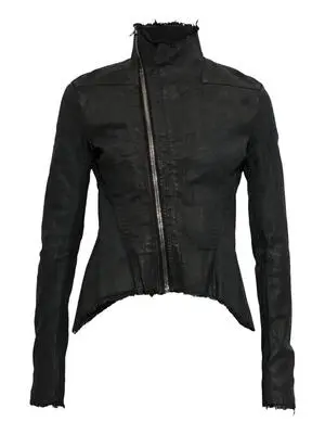 RICK OWENS RICK OWENS DRKSHDW Asymmetrical Zip-Up Denim Jacket