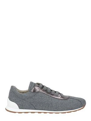 Brunello Cucinelli Sneakers Size Textile Fibers, Leather - Grey