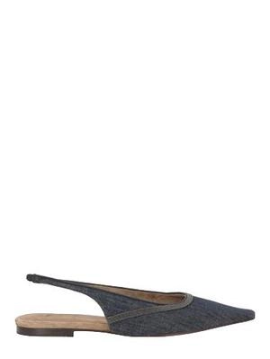 Brunello Cucinelli Ballet Flats Size Textile Fibers - Blue