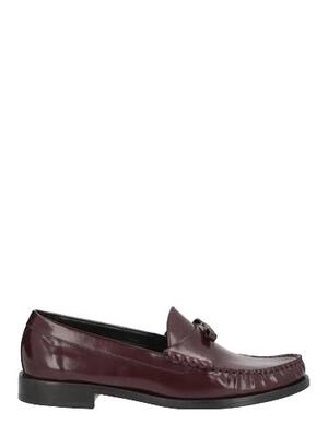 STUART WEITZMAN Leather Loafers With Bow Detailing - Red