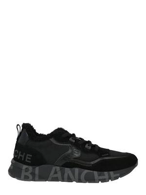 VOILE BLANCHE Sneakers Size Leather, Textile Fibers - Black