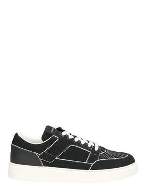 EMPORIO ARMANI Man Sneakers Black Size 7 Cow Leather