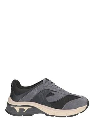 Emporio Armani Sneakers Size Polyester, Cow Leather - Grey