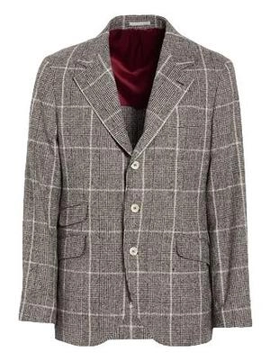 Brunello Cucinelli Blazer Size Alpaca Wool, Wool, Polyamide - Brown