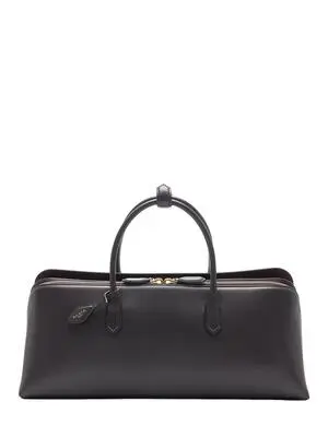 Alaïa Delta Medium Leather Bag - Brown