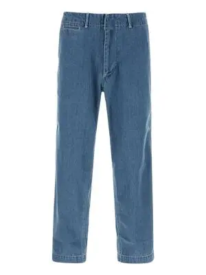 Nanamica Wide-leg Jeans - Light Indigo