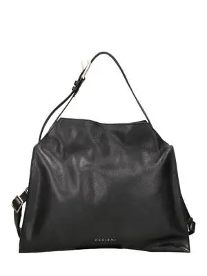 Orciani Trinity Peach Midi Shoulder Bag - Black