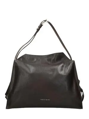 Orciani Logo-embellished Shoulder Bag Brown