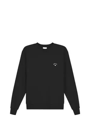 ARTE ANTWERP Logo-embroidered Heart-motif Sweatshirt - Black