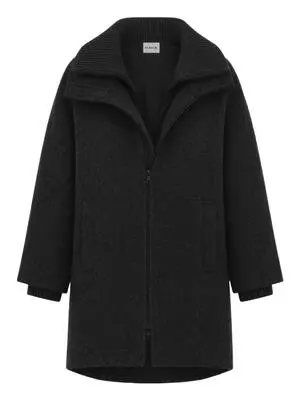 P.a.r.o.s.h Two-way Zipper Coat - Black