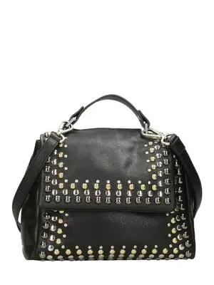 Orciani Studded Shoulder Bag - Black