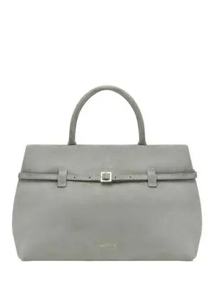Manu Atelier Le Cambon 35 Bag In Pepe Suede - Green