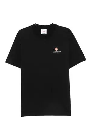 Casablanca Logo Printed Crewneck T-shirt - Black