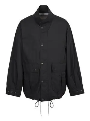 Nanamica Packable Field Jacket With Stand Collar And Drawstring Hem - Black