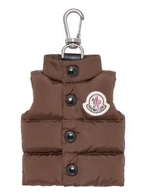 Moncler Down Vest Shape Key Ring - Brown
