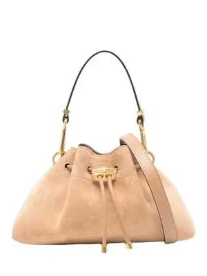 JIMMY CHOO Drawstring Shoulder Bag - Nude