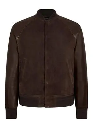 TOM FORD Long-sleeve Leather Jacket - Dark Brown