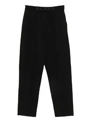 Balmain Logo Embroidered Trousers - No