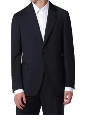 LARDINI Long-sleeve Single-breasted Jacket - Blue